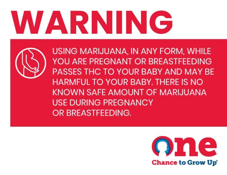 Marijuana Pregnancy Warning - One Chance to Grow Up