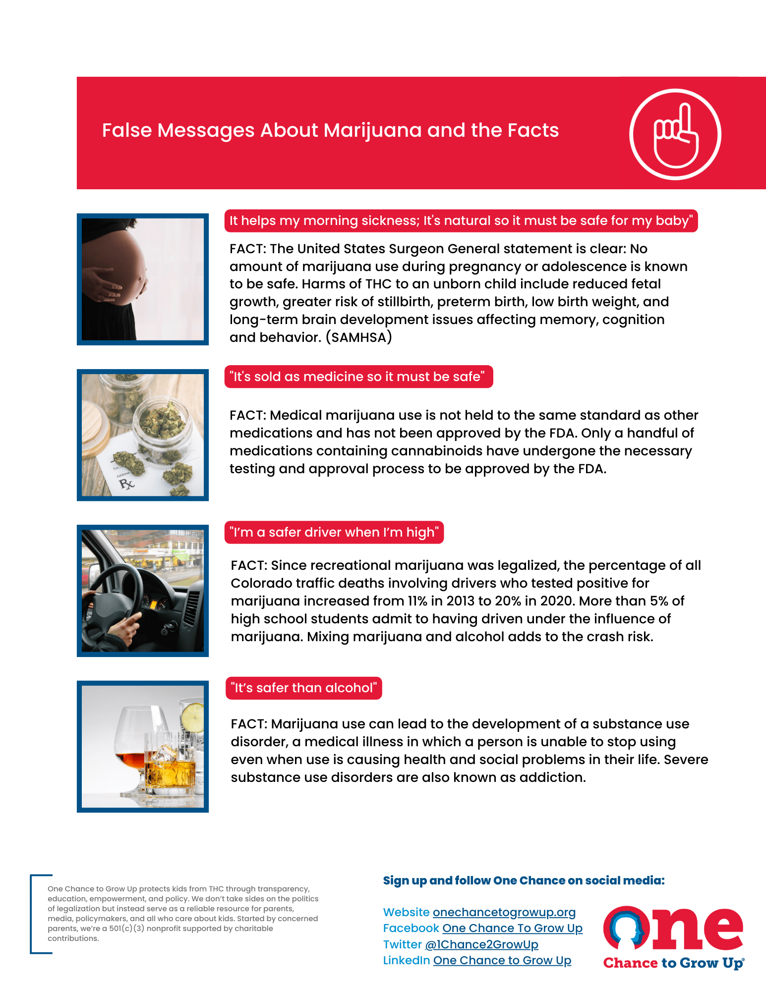 False Messages and the Facts - One Chance to Grow Up